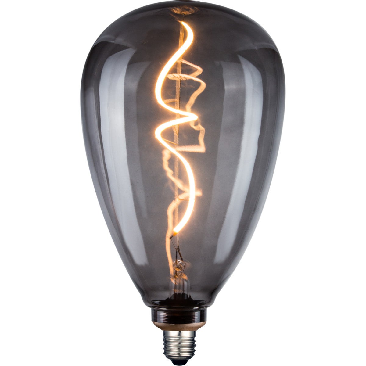 Ampoule LED filament S173 fumé E27 4W 50lm Polux chaud | Leroy Merlin