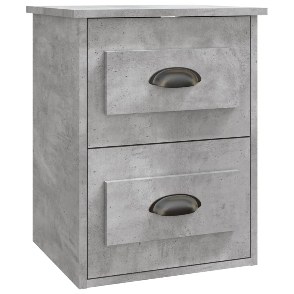 Table de chevet murale，Table de chevet flottante，Tables d'appoint gris ...