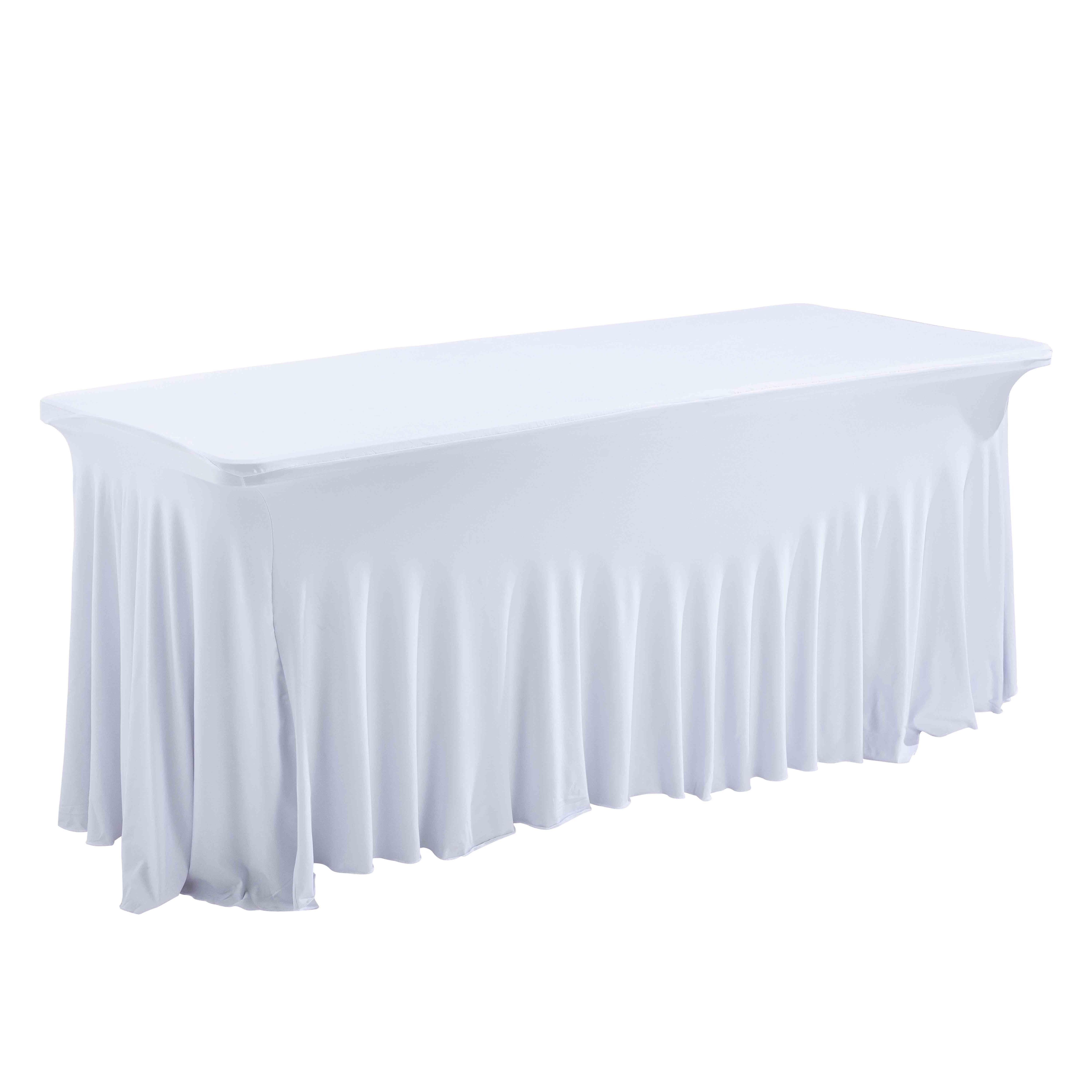 Table pliante 180 cm et nappe blanche | Leroy Merlin