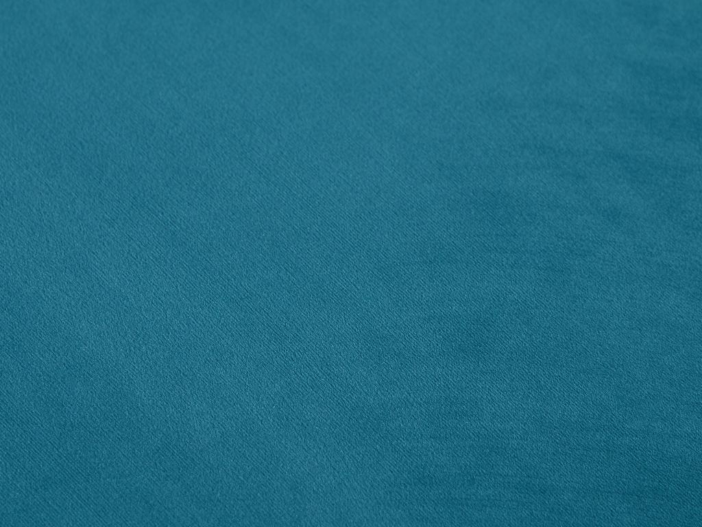 Canapé d'angle réversible en velours bleu canard TURNER | Leroy Merlin