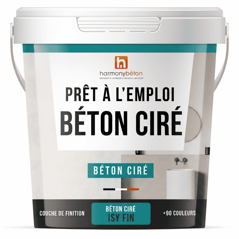 Béton ciré prêt à l'emploi fin - 5 kg 84.Cendre - Harmony Béton | Leroy ...