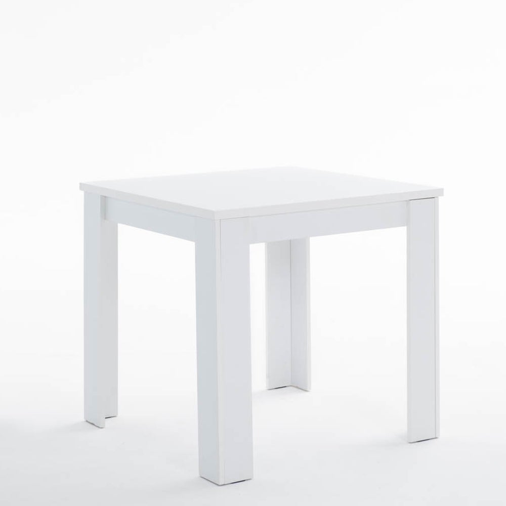 Table fixe 80x80 cm en bois mélaminé Elvis Blanc | Leroy Merlin