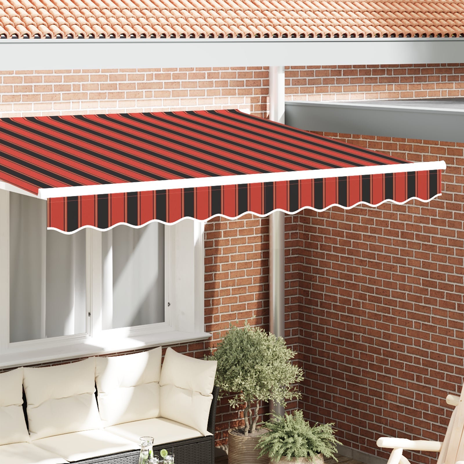 VidaXL Faldón de Toldo para estructura de 3 m Multicolor 2.8x0.2 m ...