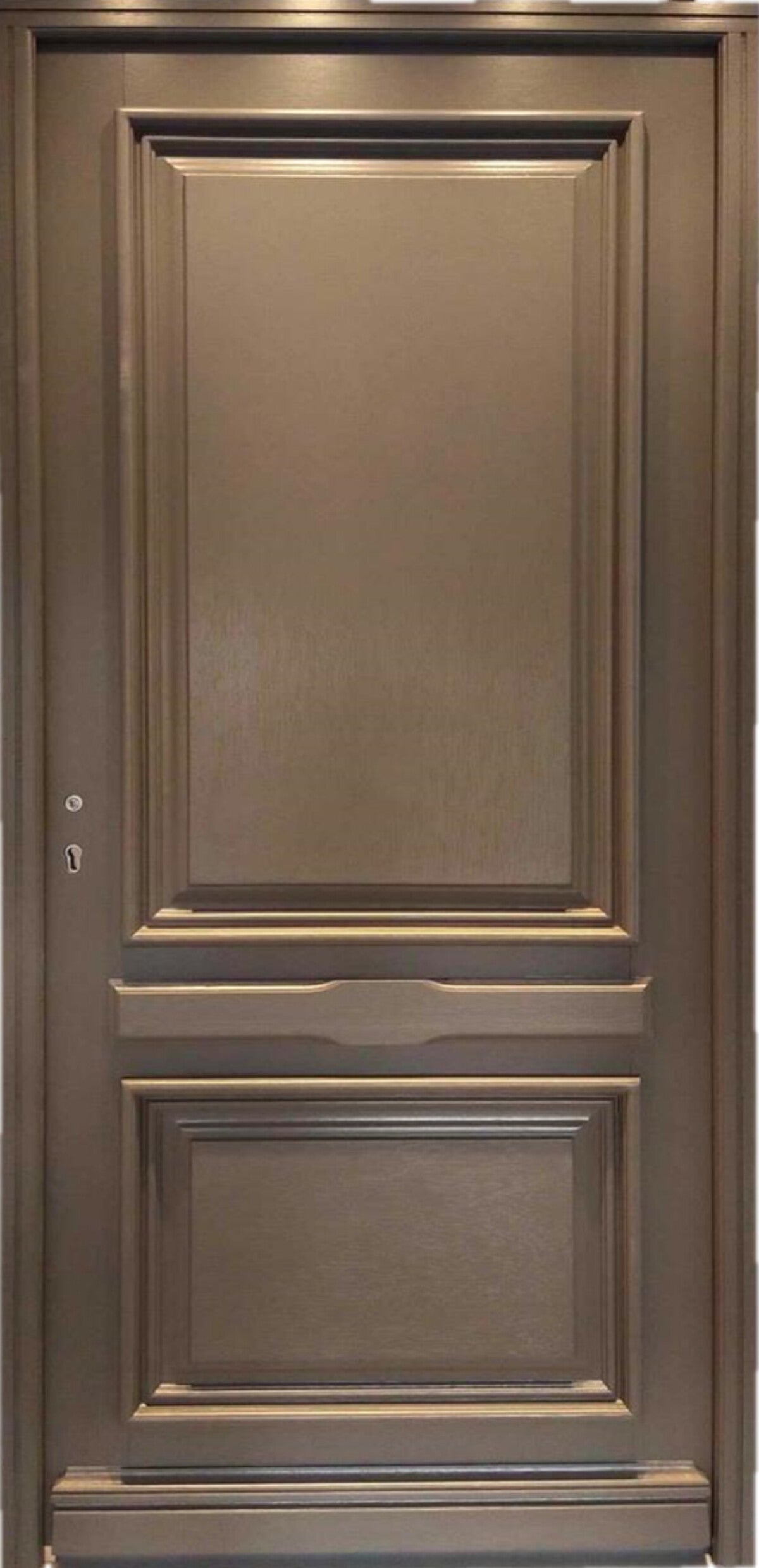 Porta d'ingresso in legno pieno, Cassy grigio RAL 7039, H,215xl,90 p, a ...