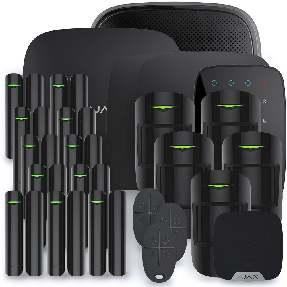 Alarme maison Ajax StarterKit Plus noir - Kit 11 | Leroy Merlin