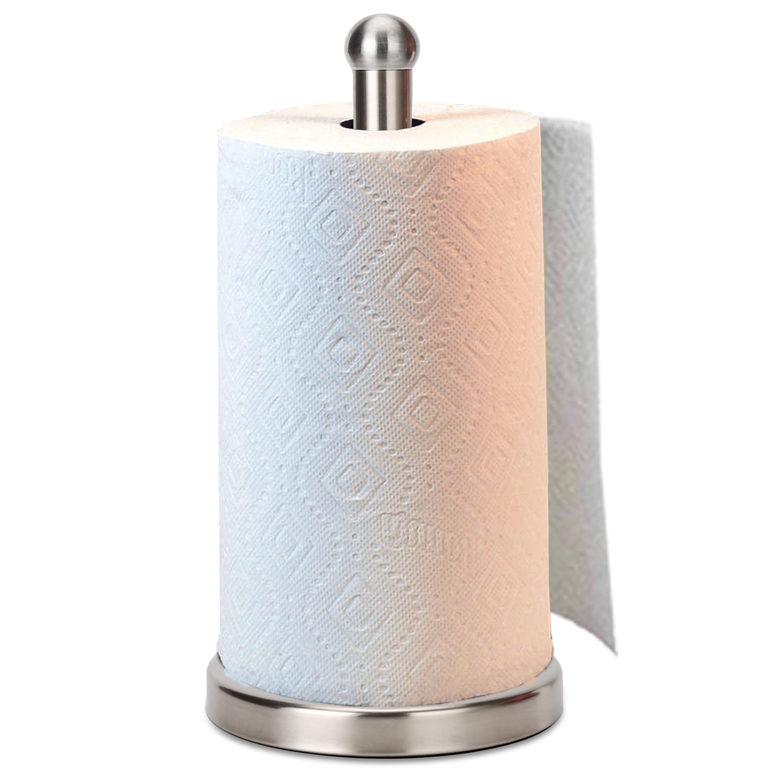 Porte-essuie-tout vertical, porte-rouleau de cuisine en acier ...