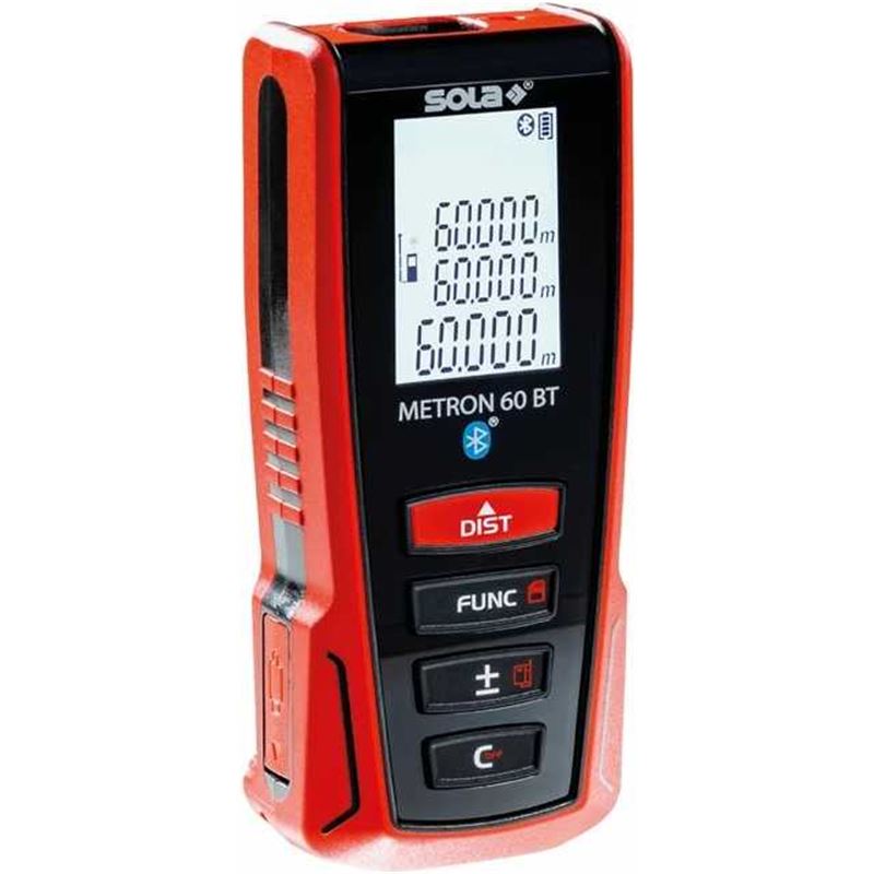 Medidor láser Metron 60 BT (60 m y ±1.50 mm) Sola METRON60BT | Leroy Merlin