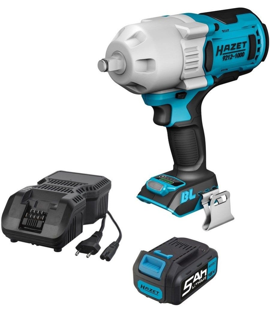 Clé à choc 1/2 " 18 V 5,0 Ah 1.400Nm avec 1 batterie Hazet | Leroy Merlin