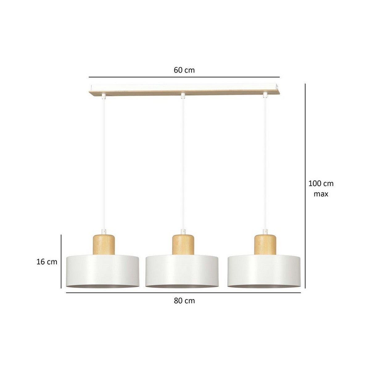 Lámpara de Suspensión Torin, Acero, Blanco, Seven Design | Leroy Merlin