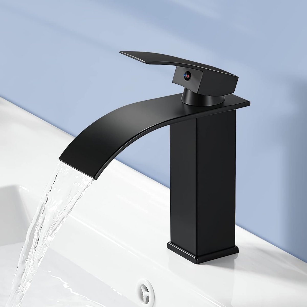 Grifo de cascada, mezclador de fregadero de cocina, grifo de agua fría ...