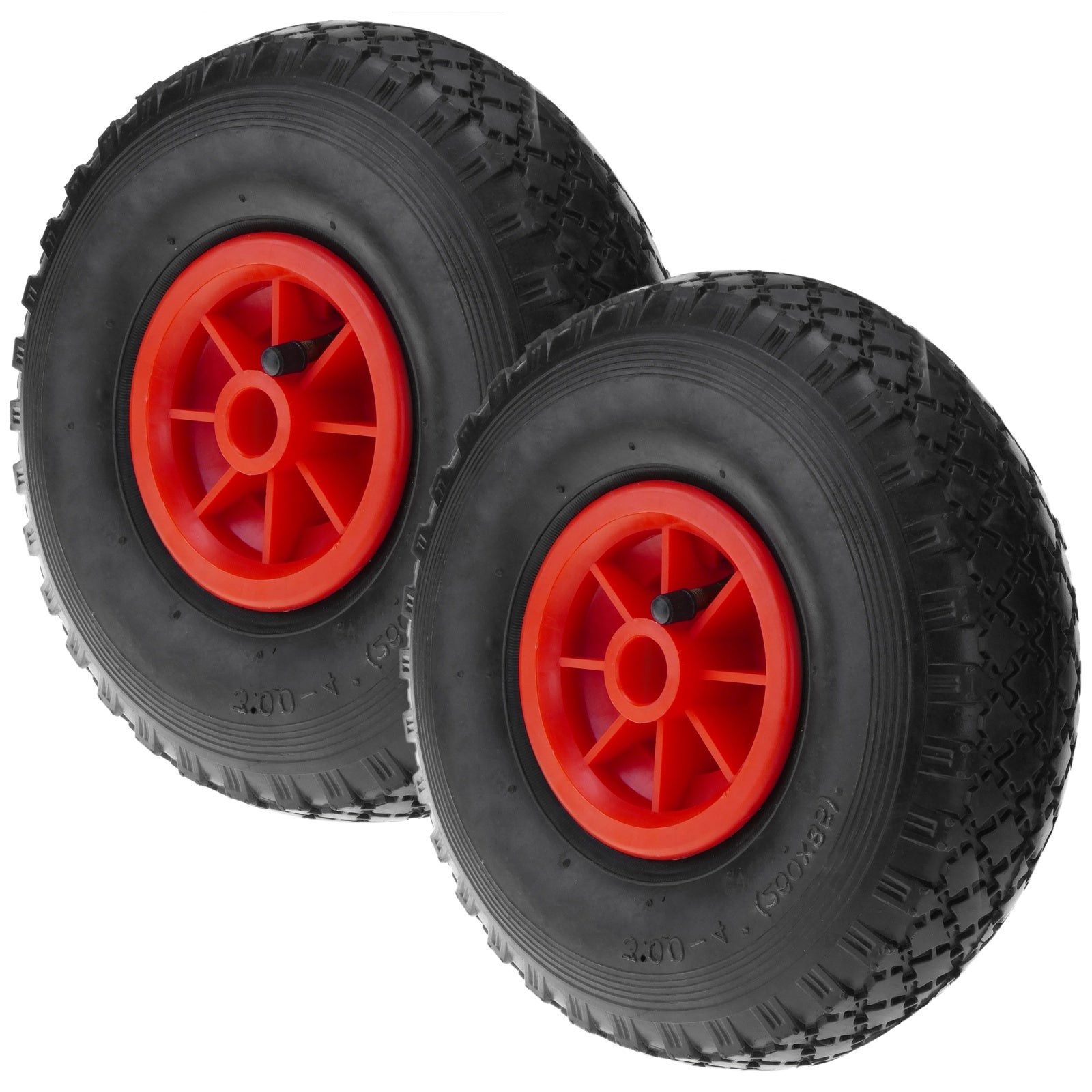 Pneumatic wheel for wheelbarrow 10x3” and 70Kg 2 units | Leroy Merlin