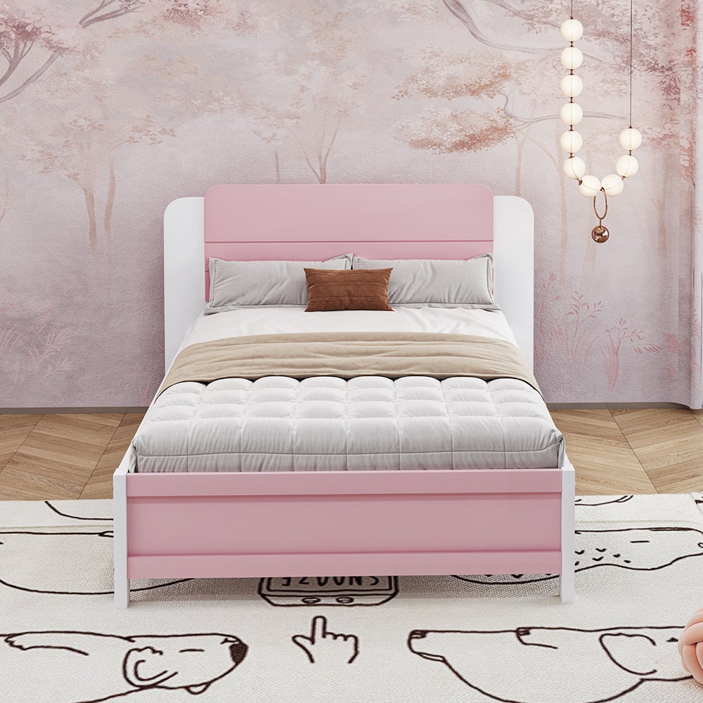 Cama simple para niño 90*200 cm, estilo único y minimalista, diseño en ...