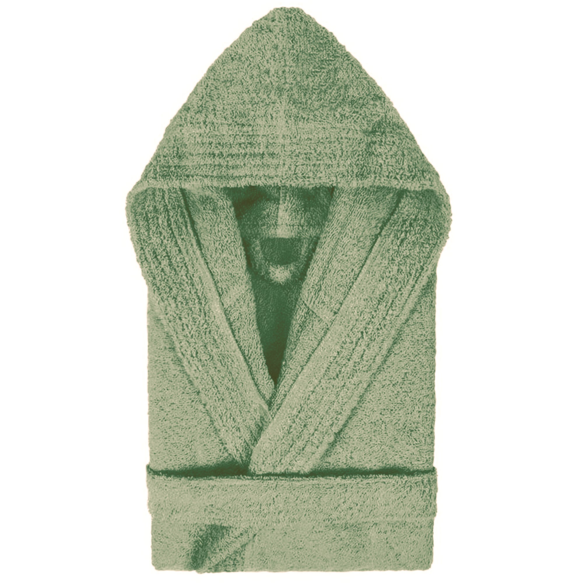 Peignoir à capuche enfant PURE coton 10 ANS vert Herbe | Leroy Merlin