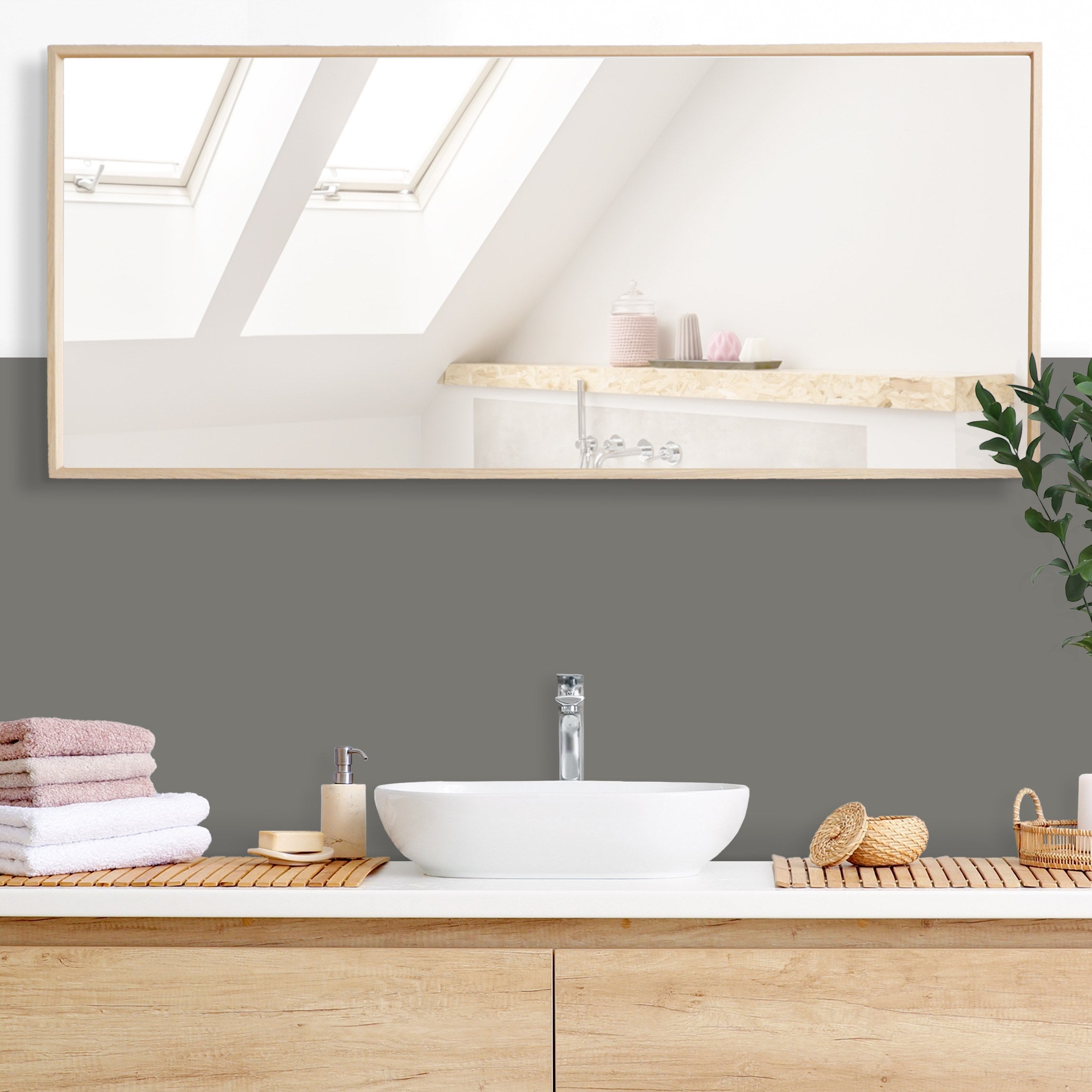 Revestimiento de pared para baño - Chic Chia 50 x 100 cm | Leroy Merlin