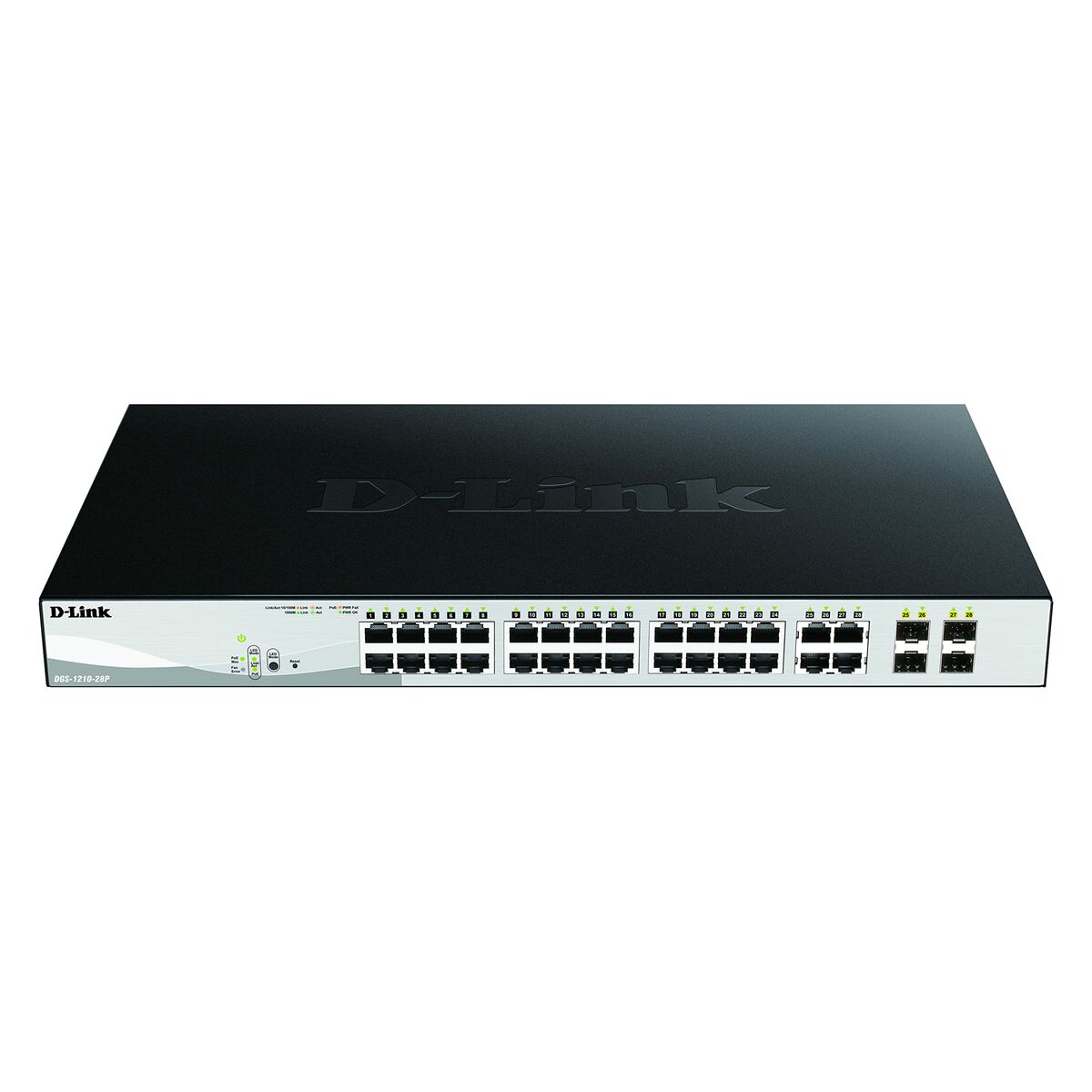 D-Link DGS-1210-28P/E Gigabit Smart+ Switch (28-Port, 4X Combo, 56 Gbps ...