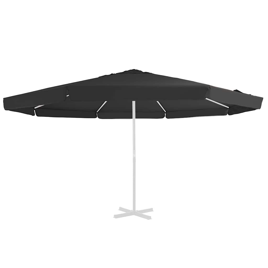 Tissu de remplacement pour parasol d'extérieur Noir 515 cm | Leroy Merlin