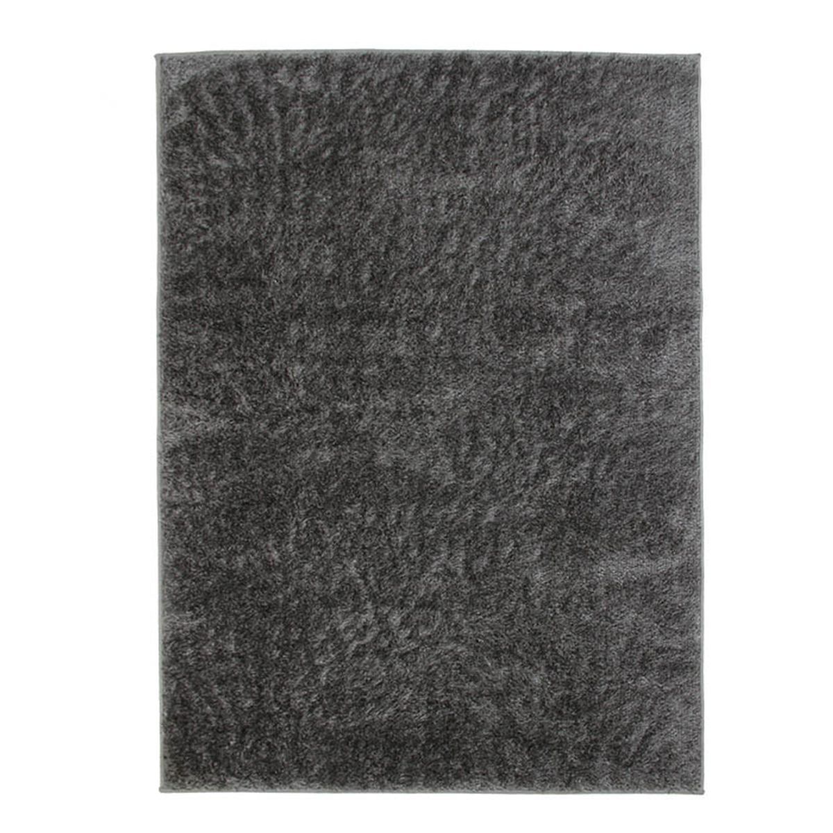 Tapis salon eff brillant extra-doux gris 120x170 | Leroy Merlin
