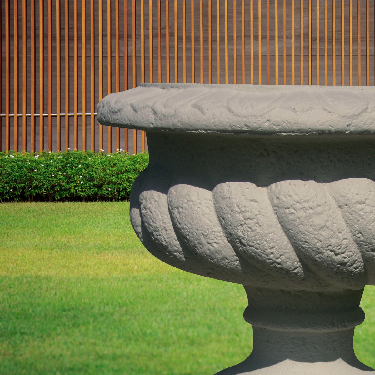 Coupe ALARDE 52x52cm. en béton-pierre allégé. Blanc | Leroy Merlin