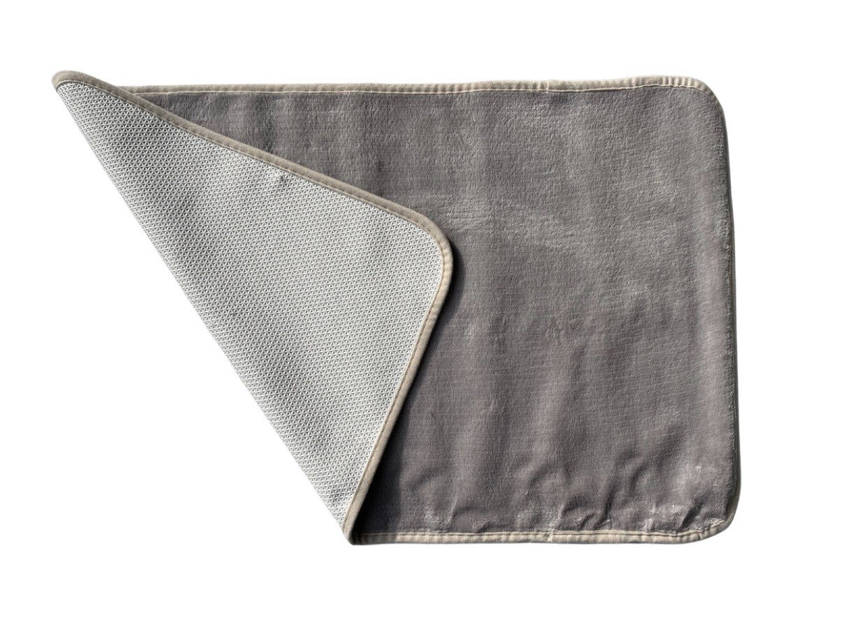 Tapis magique 2 en 1 Absorbant Anti-dérapant 45x70cm - Gris | Leroy Merlin