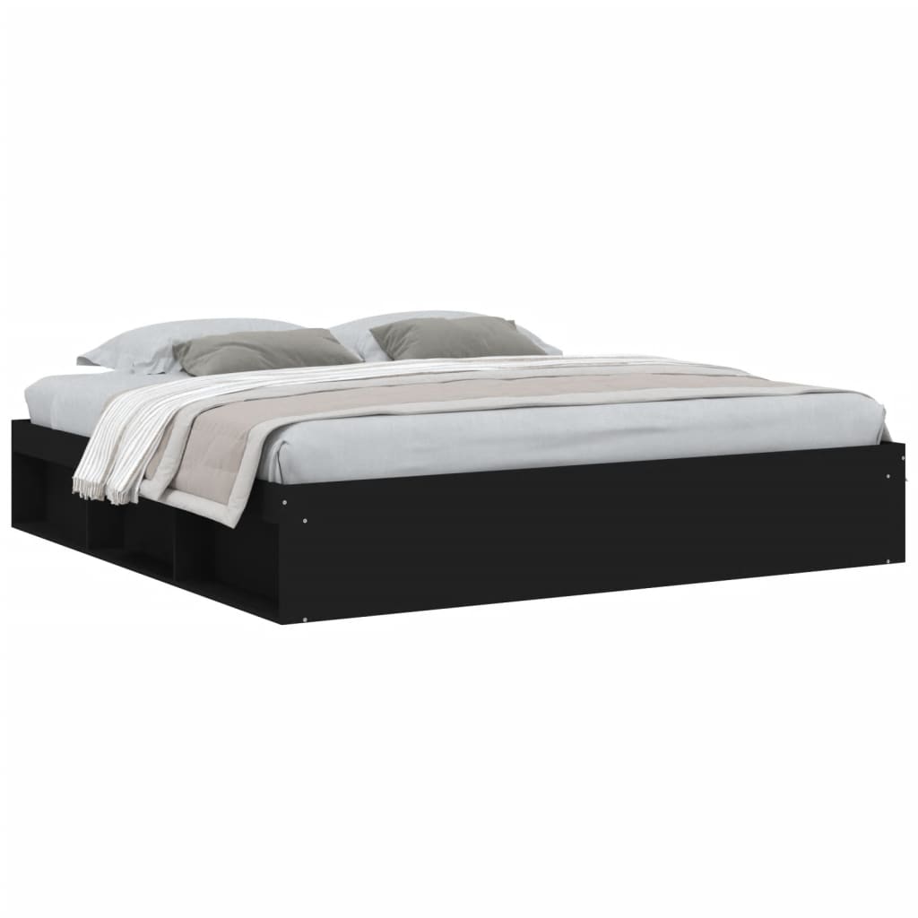 Estructura de cama negra 200x200 cm | Leroy Merlin
