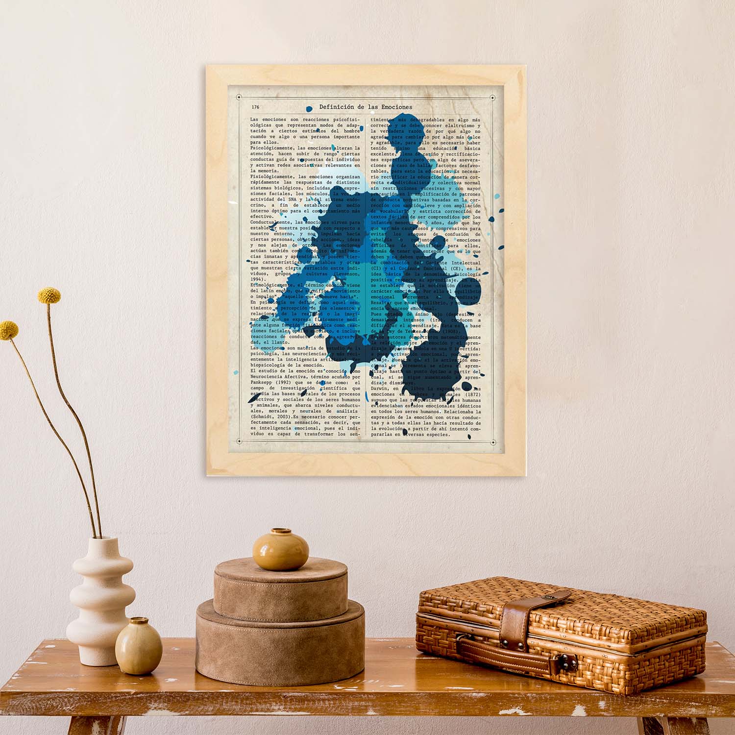 Poster De Manchas De Colores. Lamina De Azules. Cuadros Con Diseños ...