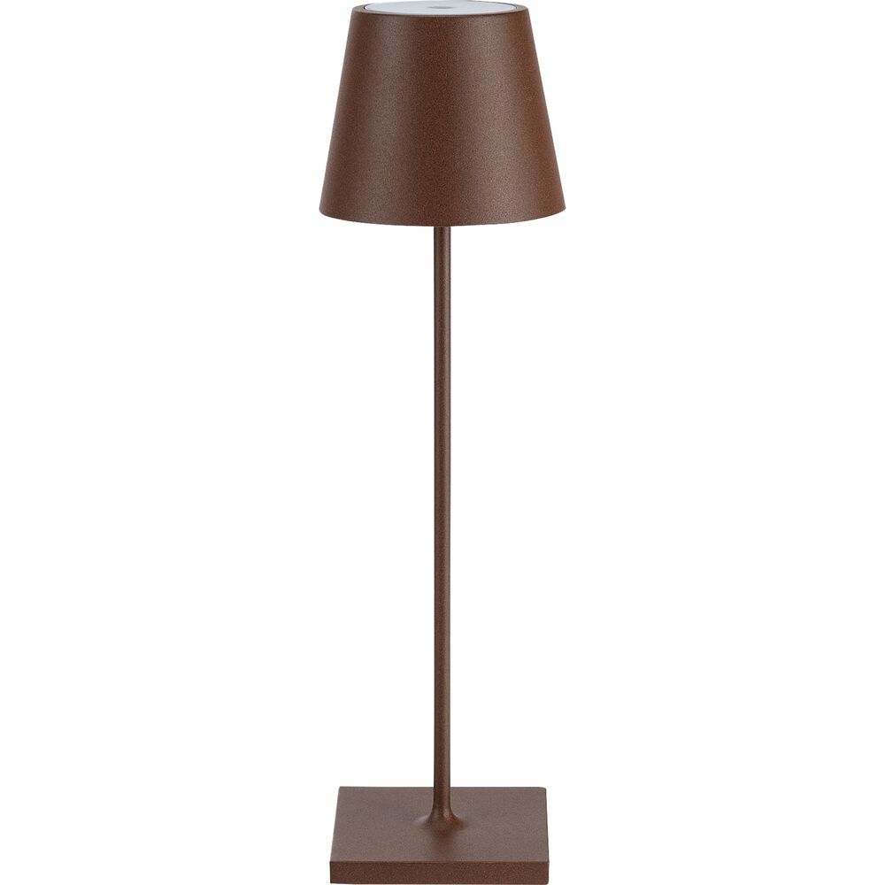 Bezprzewodowa lampa stołowa KELLY Rust H38cm - Leroy Merlin