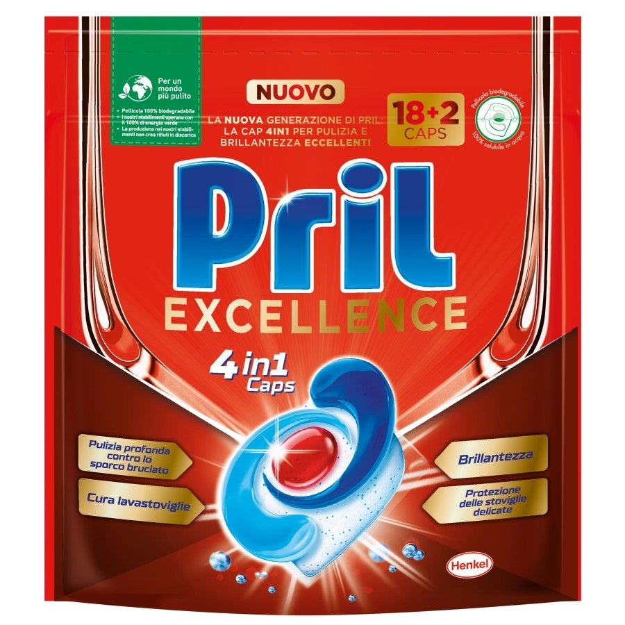 Pril Tabs Lavavajillas 18 2 Piezas Excellence 4 En 1 | Leroy Merlin