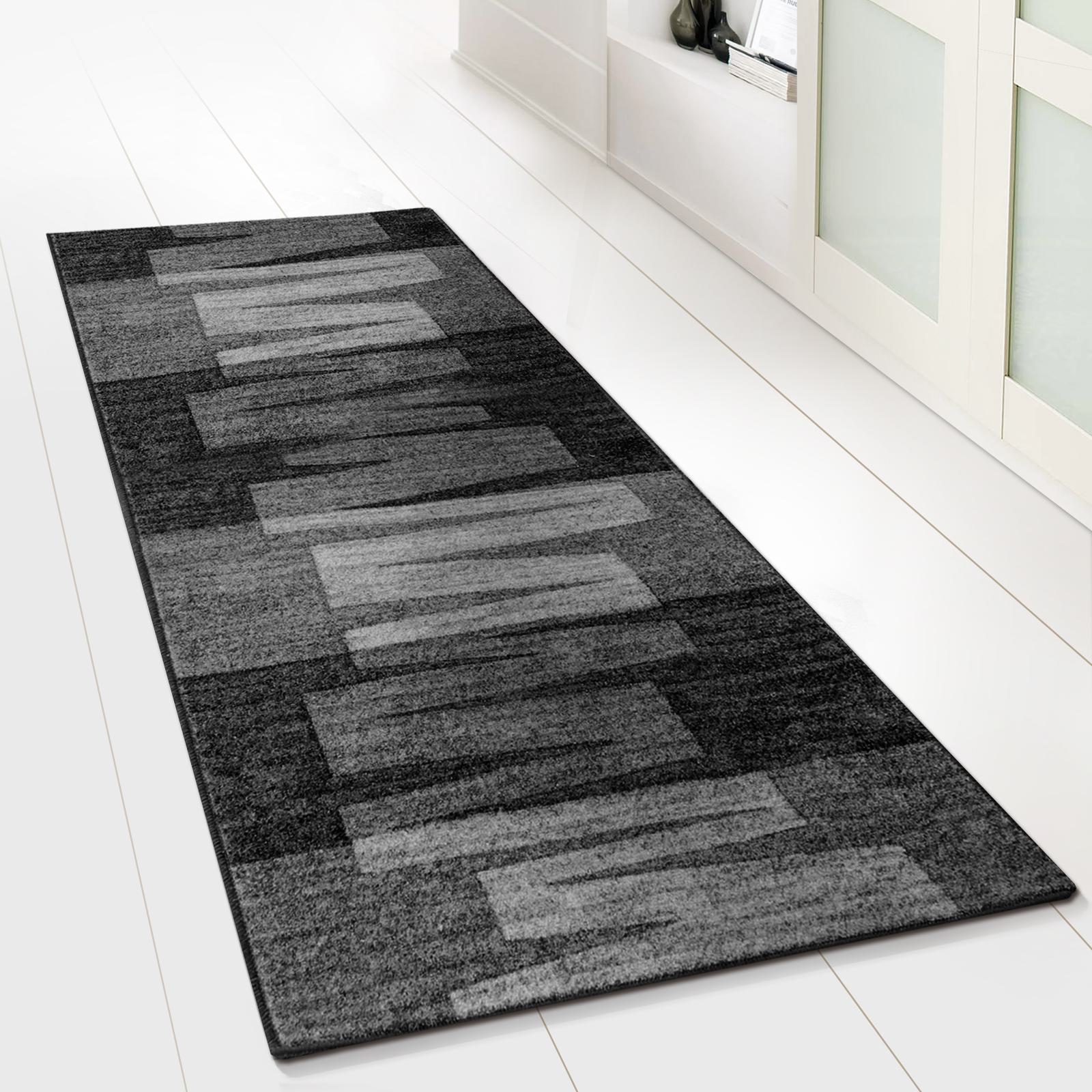 KARAT >Tapis de Salon Via Veneto Noir 67 x 300 cm | Leroy Merlin