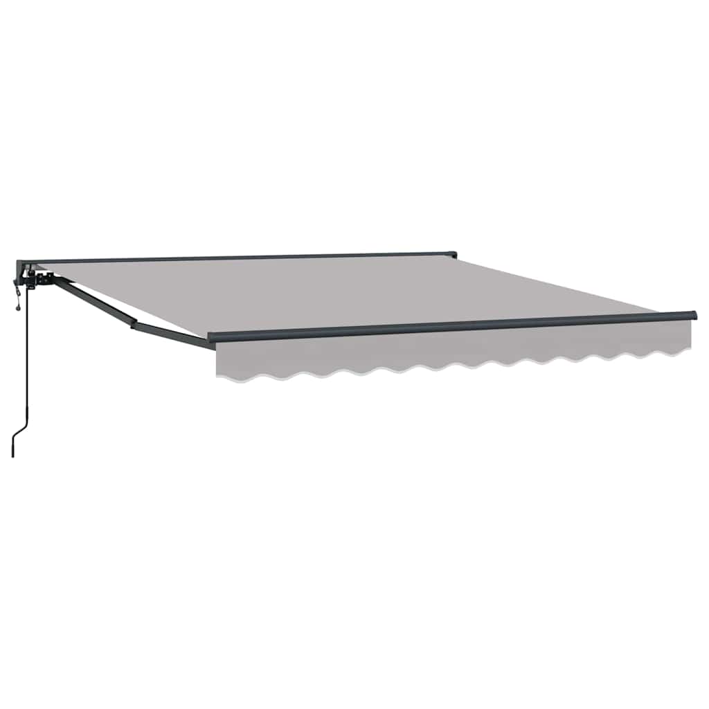 Toldo parasol | Toldo Retráctil Manual Gris Claro 300x250 cm Tela ...