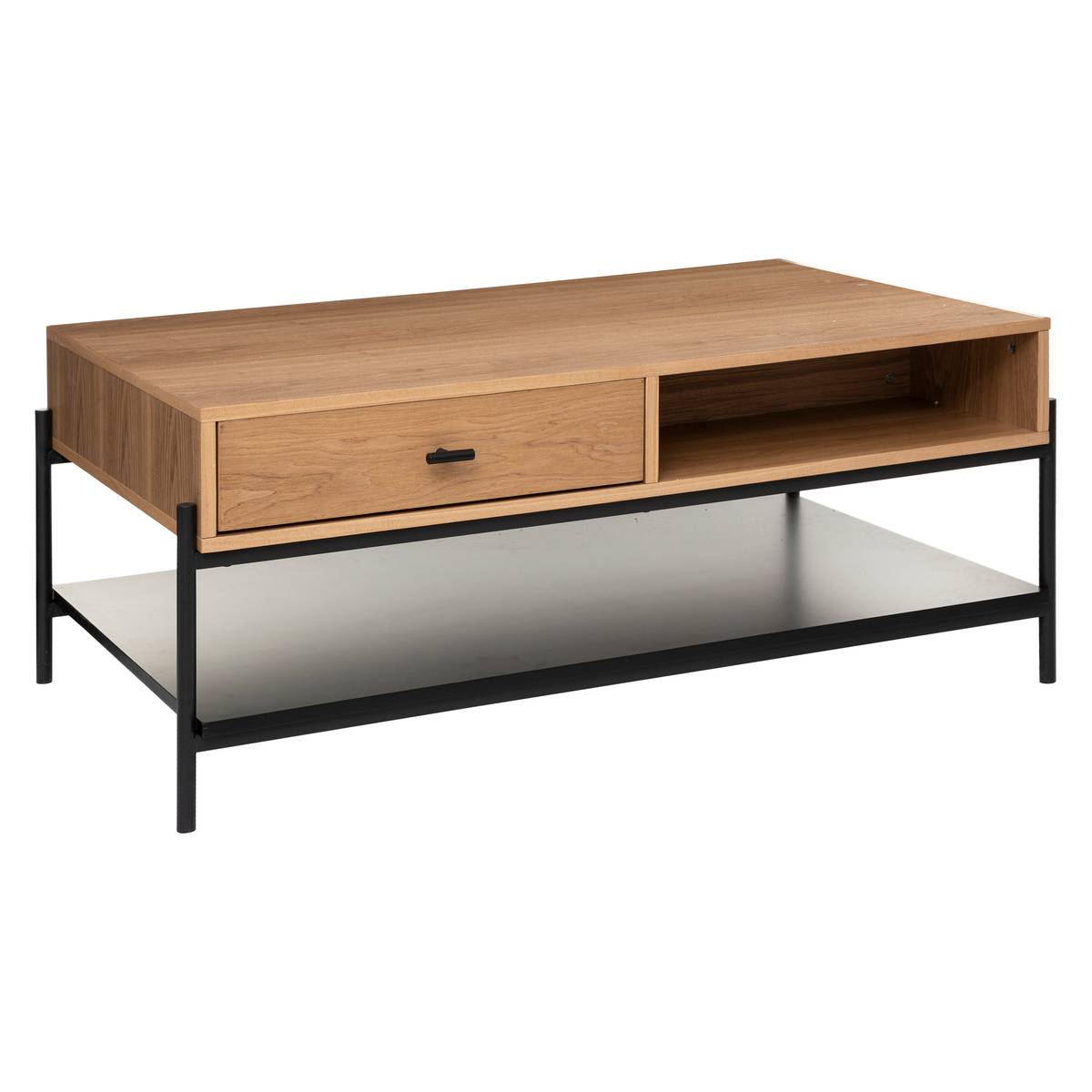 Table basse "Simon" - métal & frêne - Atmosphera créateur d'intérieur | Leroy Merlin