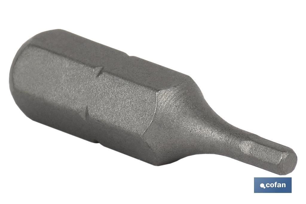PUNTA DE DESTORNILLADOR HEXAGONAL ESTÁNDAR 3 25 MM VENTA UNITARIA ...