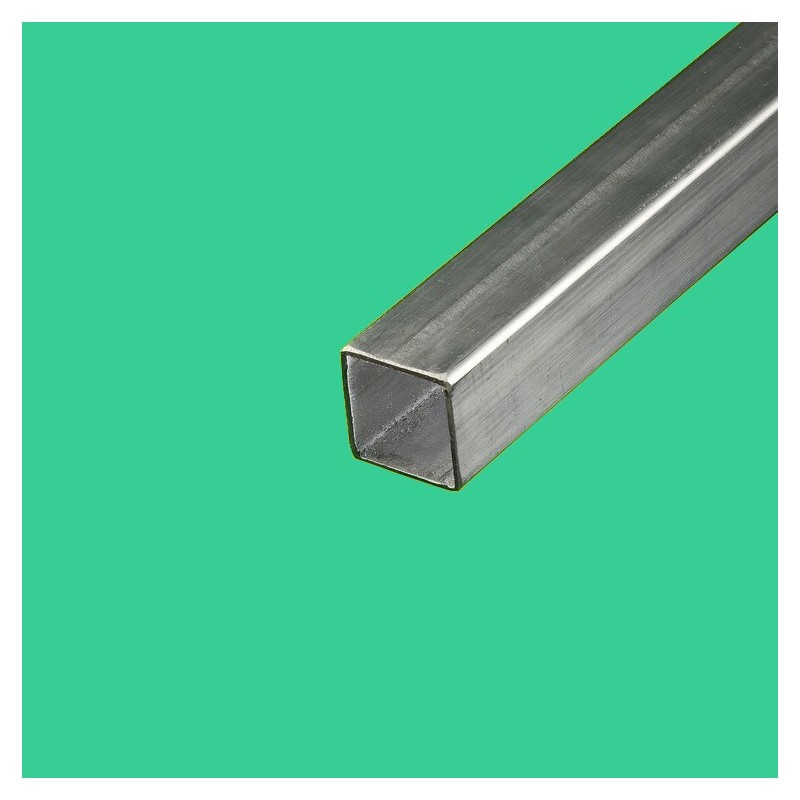 Tube carré inox 30 x 30 mm ep 2 mm, Longueur : 0.5 mètre | Leroy Merlin