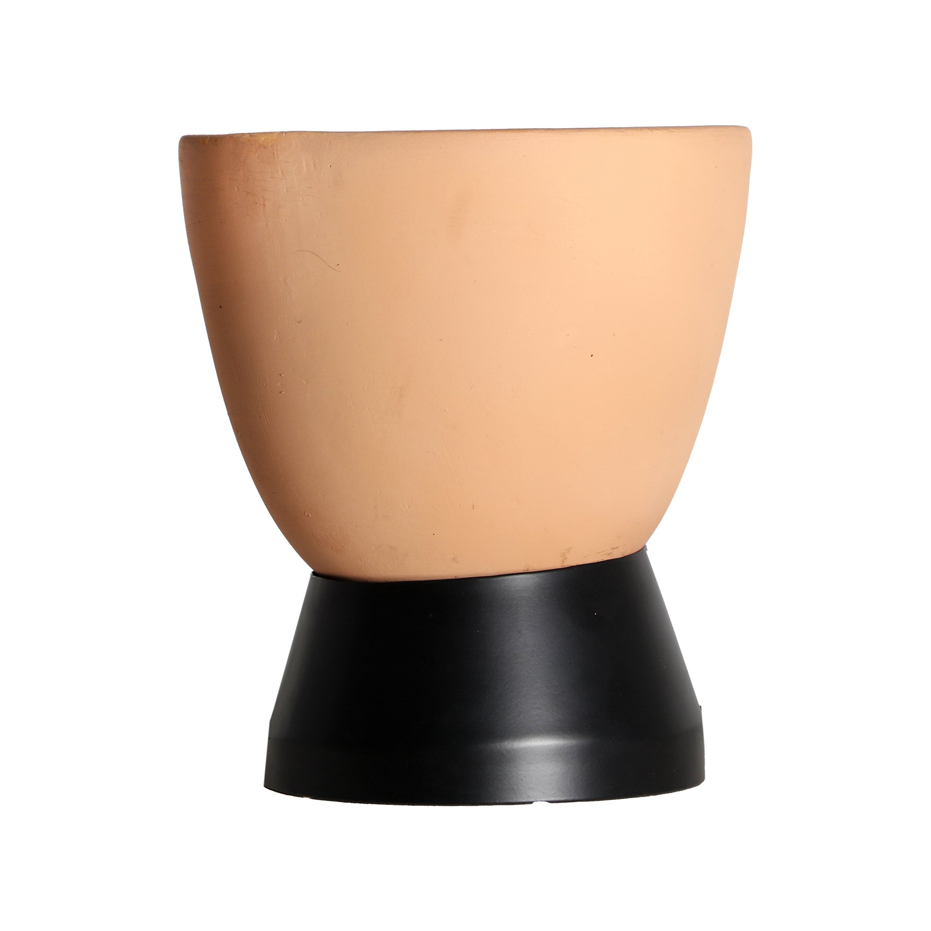 Lampe de salon en terre cuite noir | Leroy Merlin