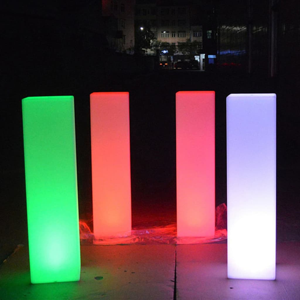 Lampadaire LED carré rechargeable 80 cm | Leroy Merlin