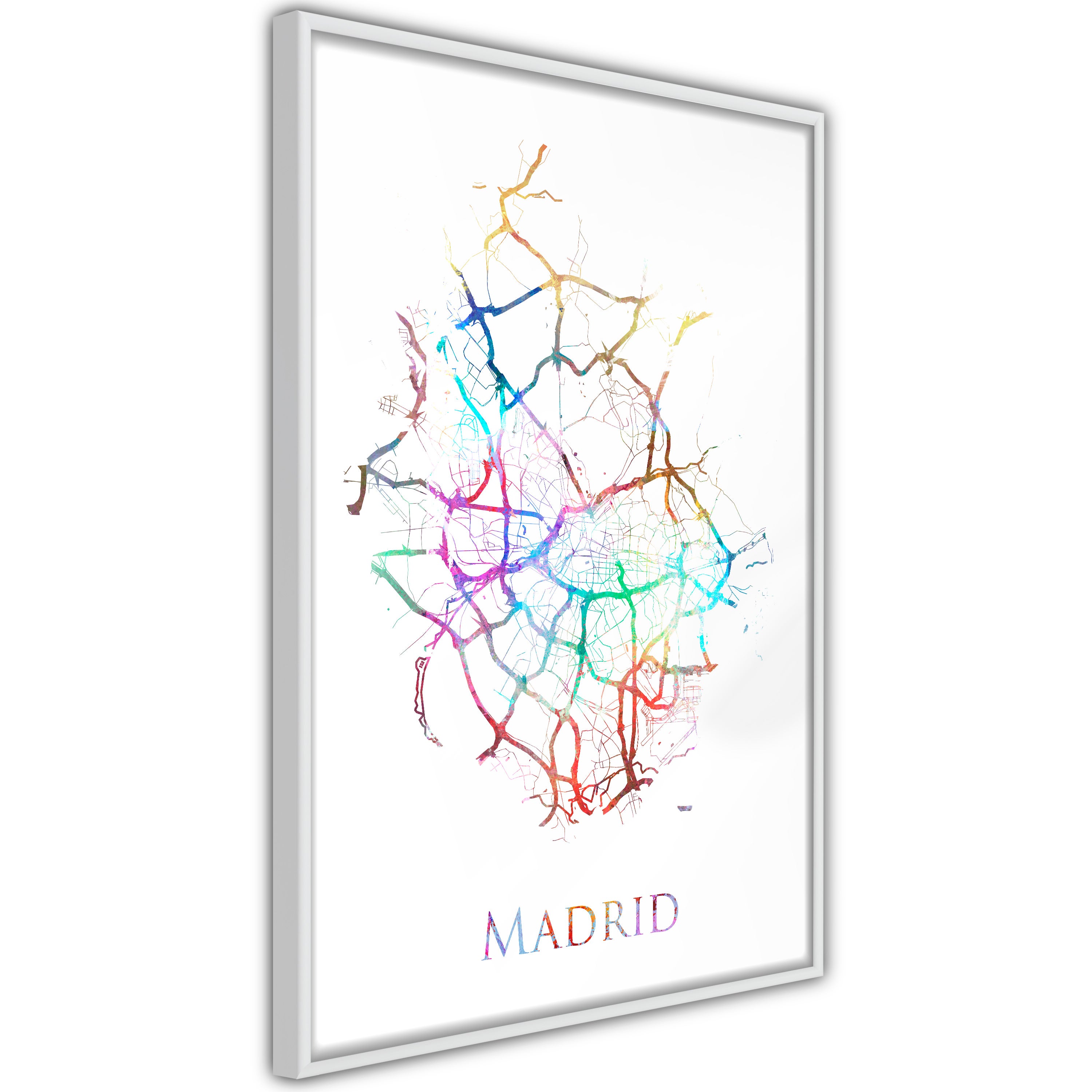 Poster et affiche - City Map: Madrid (Colour) - 20x30 | Leroy Merlin