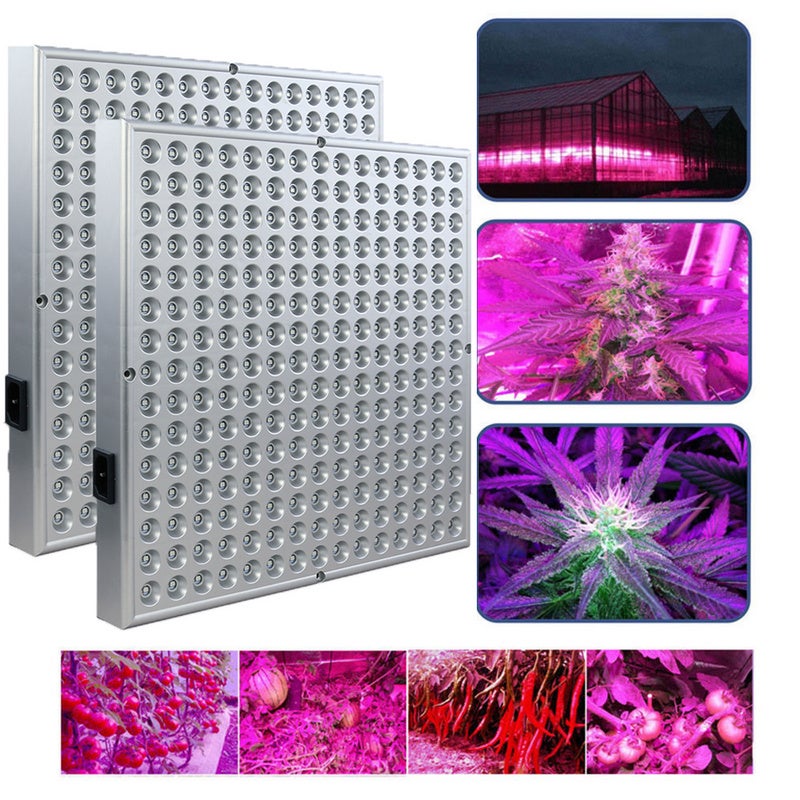 Lámpara de planta LED 2x 15 W Lámpara de planta 225 LED para azul rojo ...