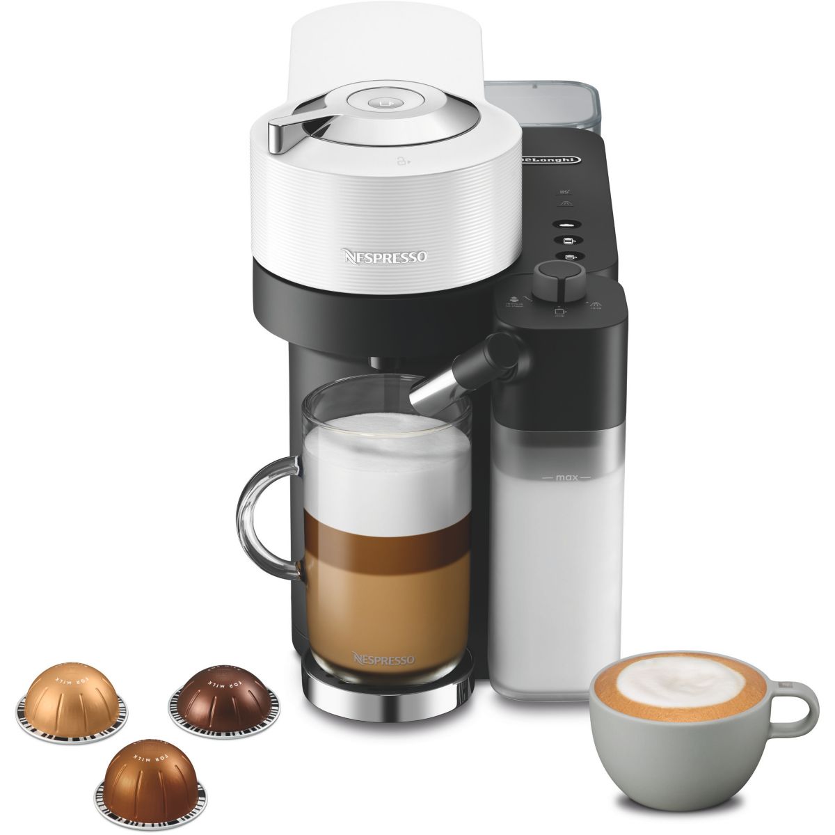 Nespresso DELONGHI Vertuo Lattissima Blanc ENV300.W | Leroy Merlin