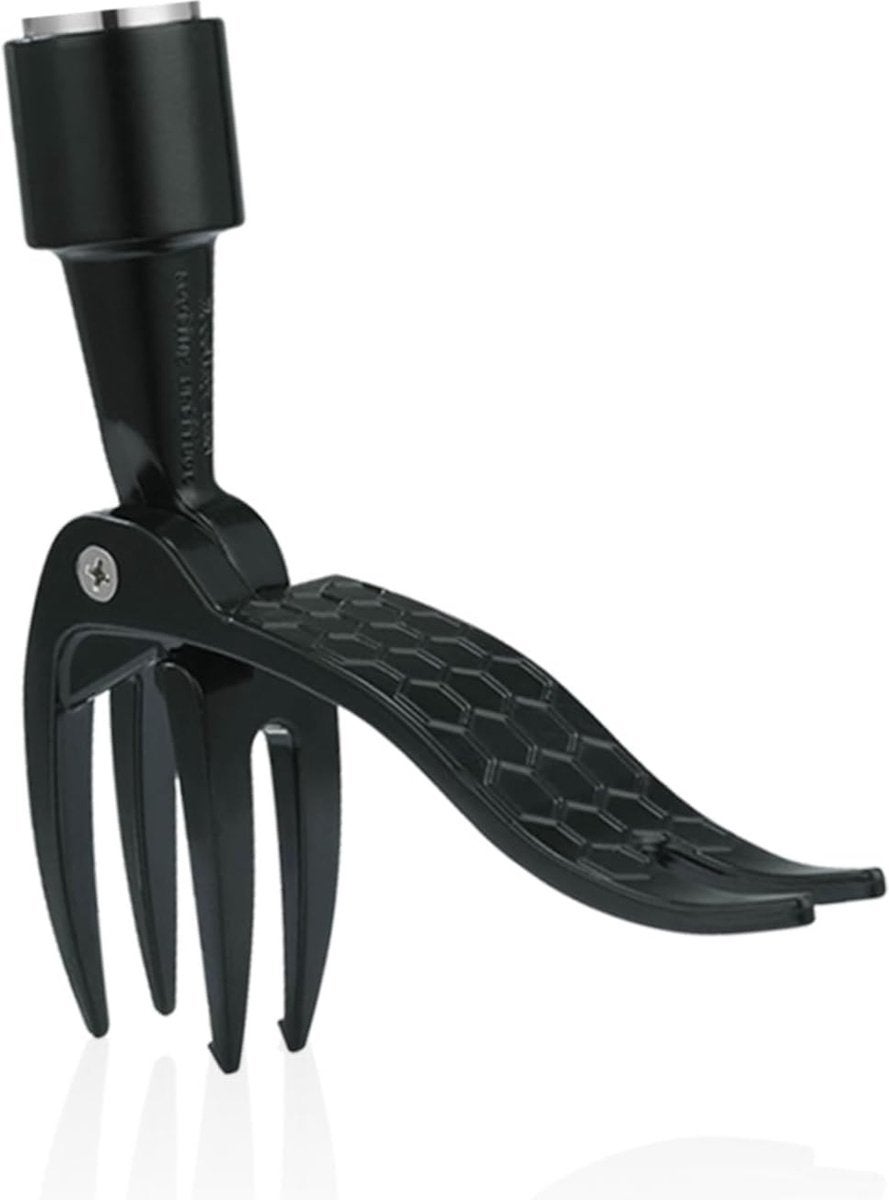 Cuchillo desherbador de pie con 4 garras de acero, cabezal único negro ...