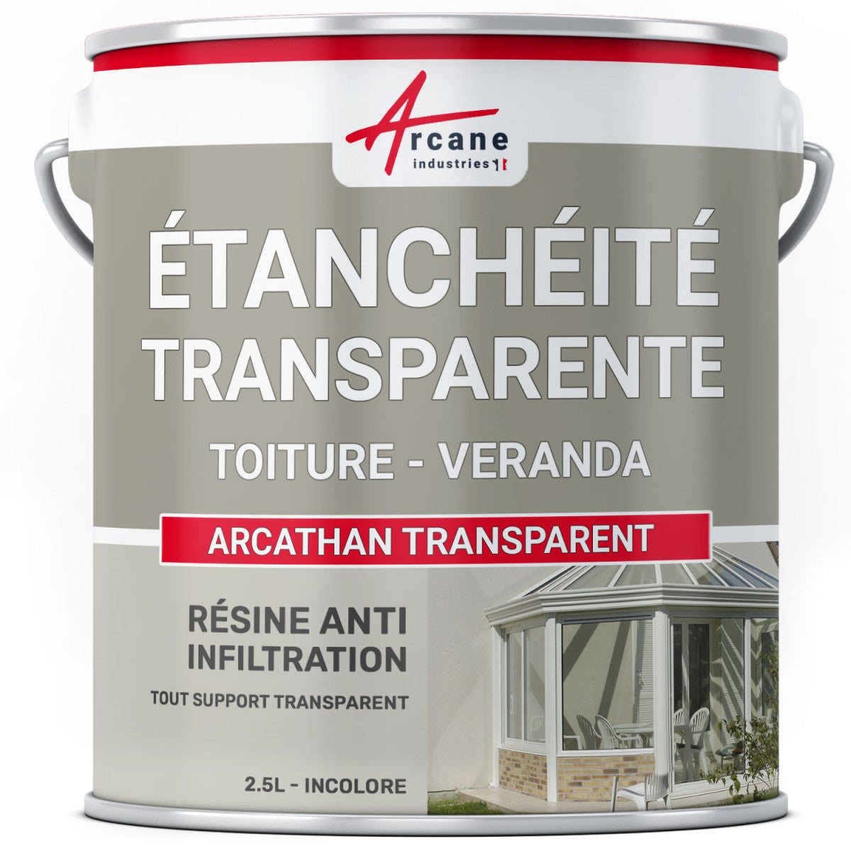 Étanchéité transparente véranda tuile verre polycarbonate peinture ...