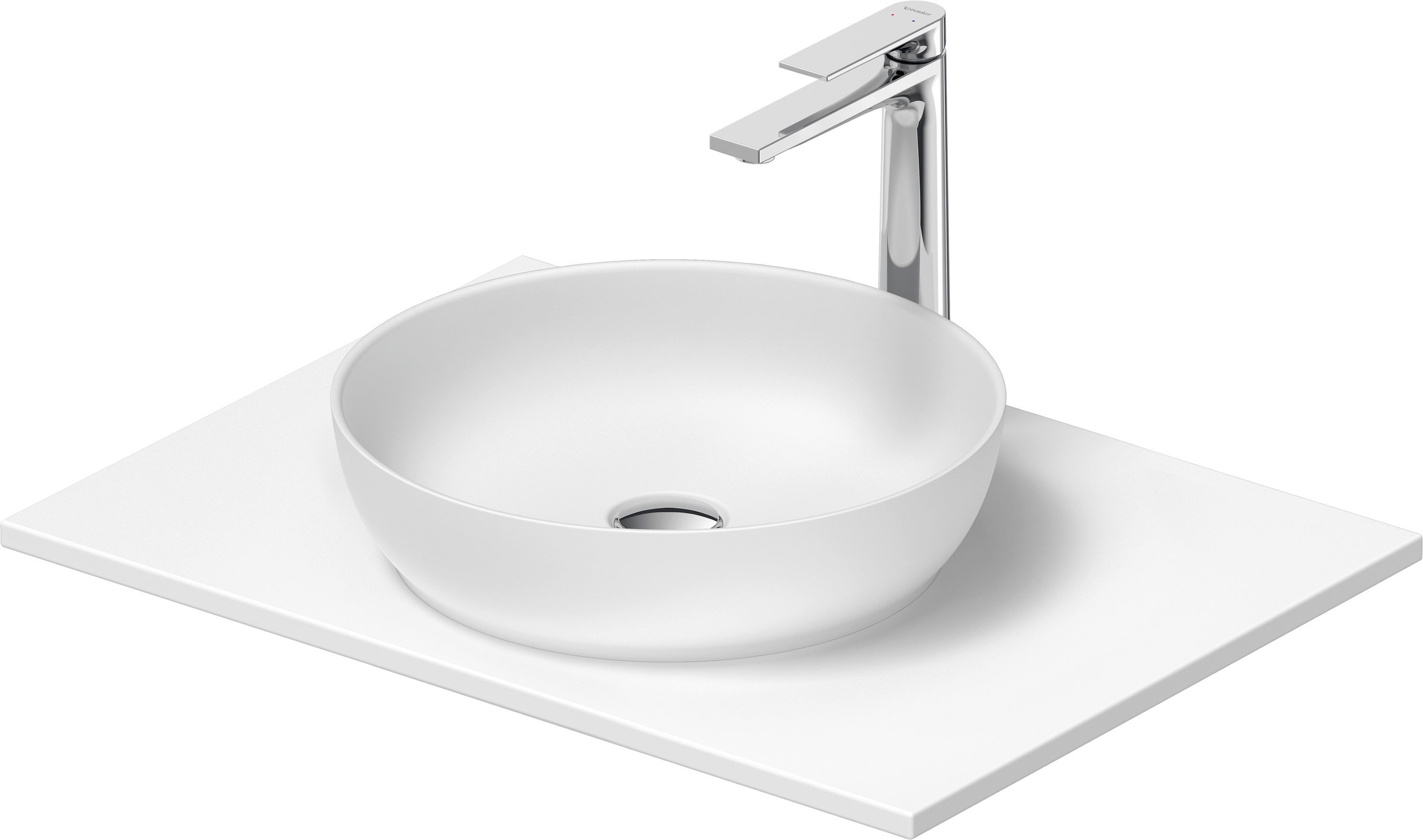 Set de lavabos Duravit Sivida rond avec console 680x500x123mm ...