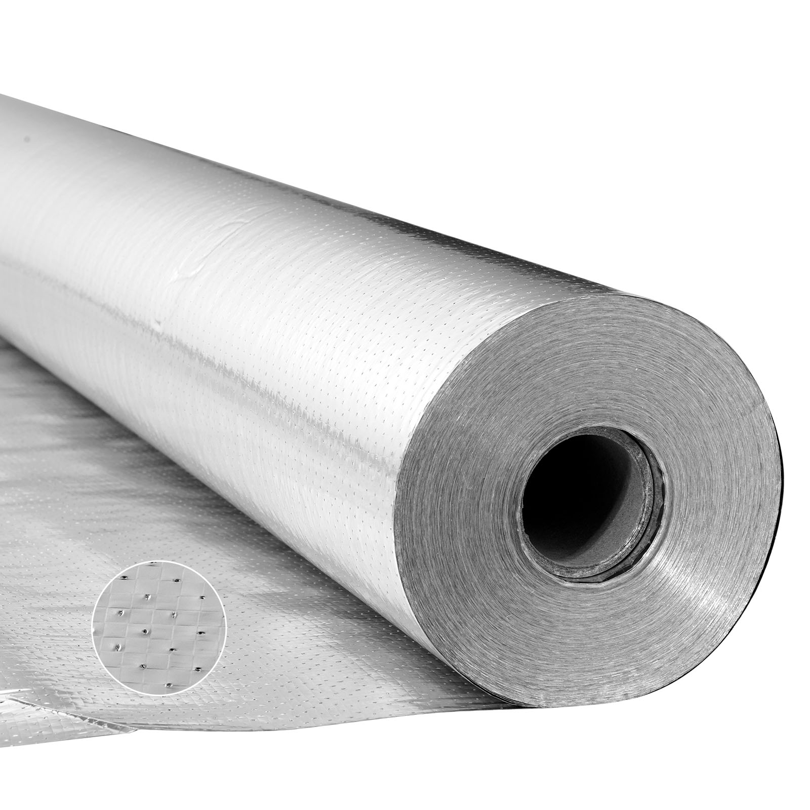 Isolant thermique double réfléchissant VEVOR, tissu perforé + alu ...