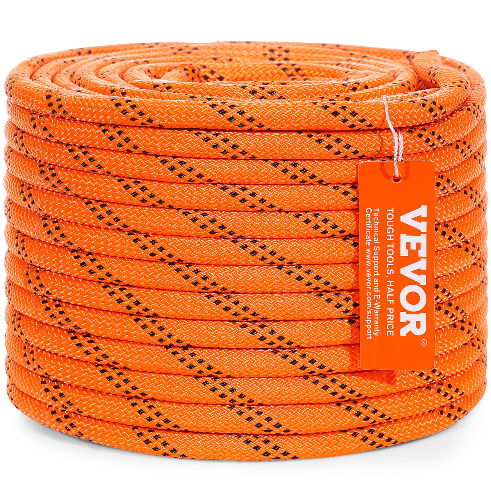 Corde en polyester double tressé,VEVOR 9,5mm x 36,57 m,corde d'escalade ...