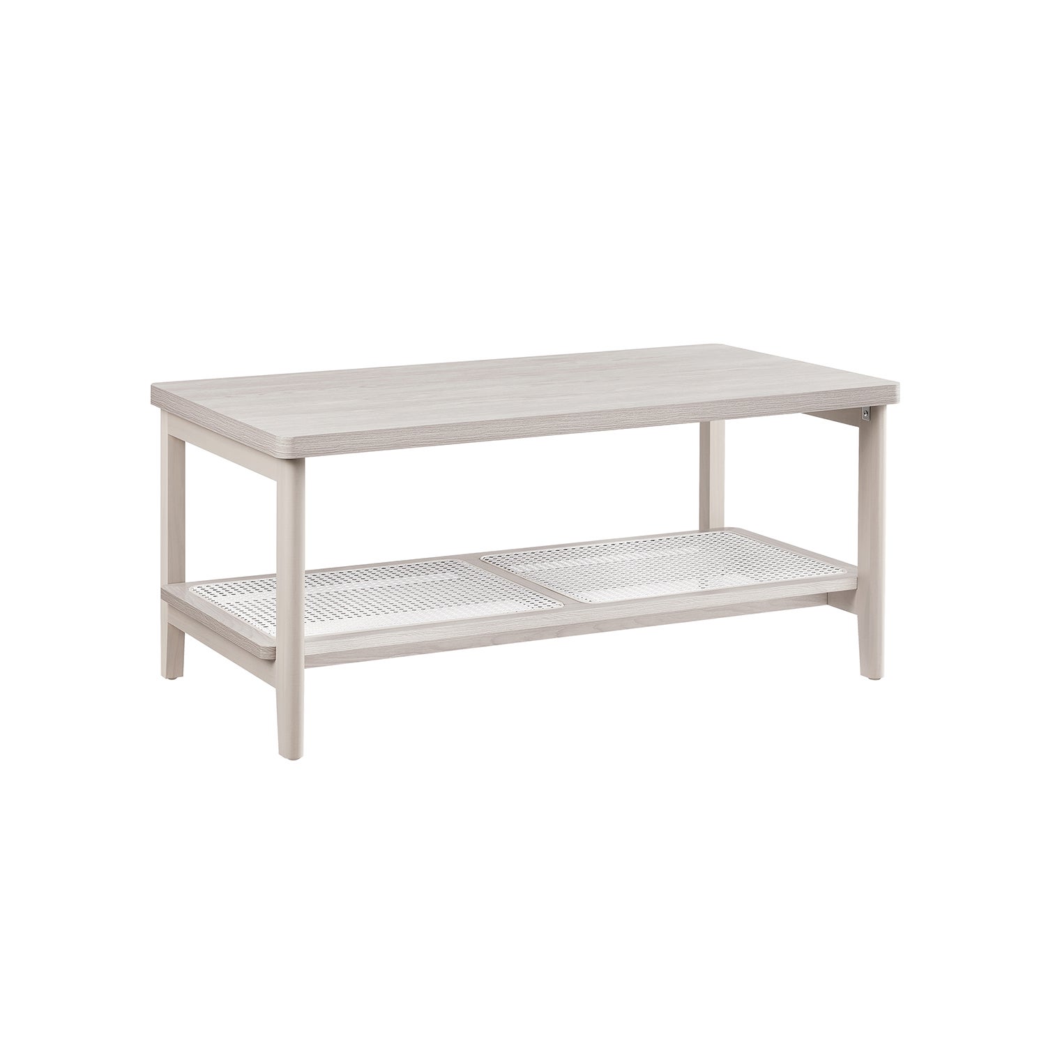 LCT240K66 Table de salon à 2 niveaux avec rangement, table basse, table ...