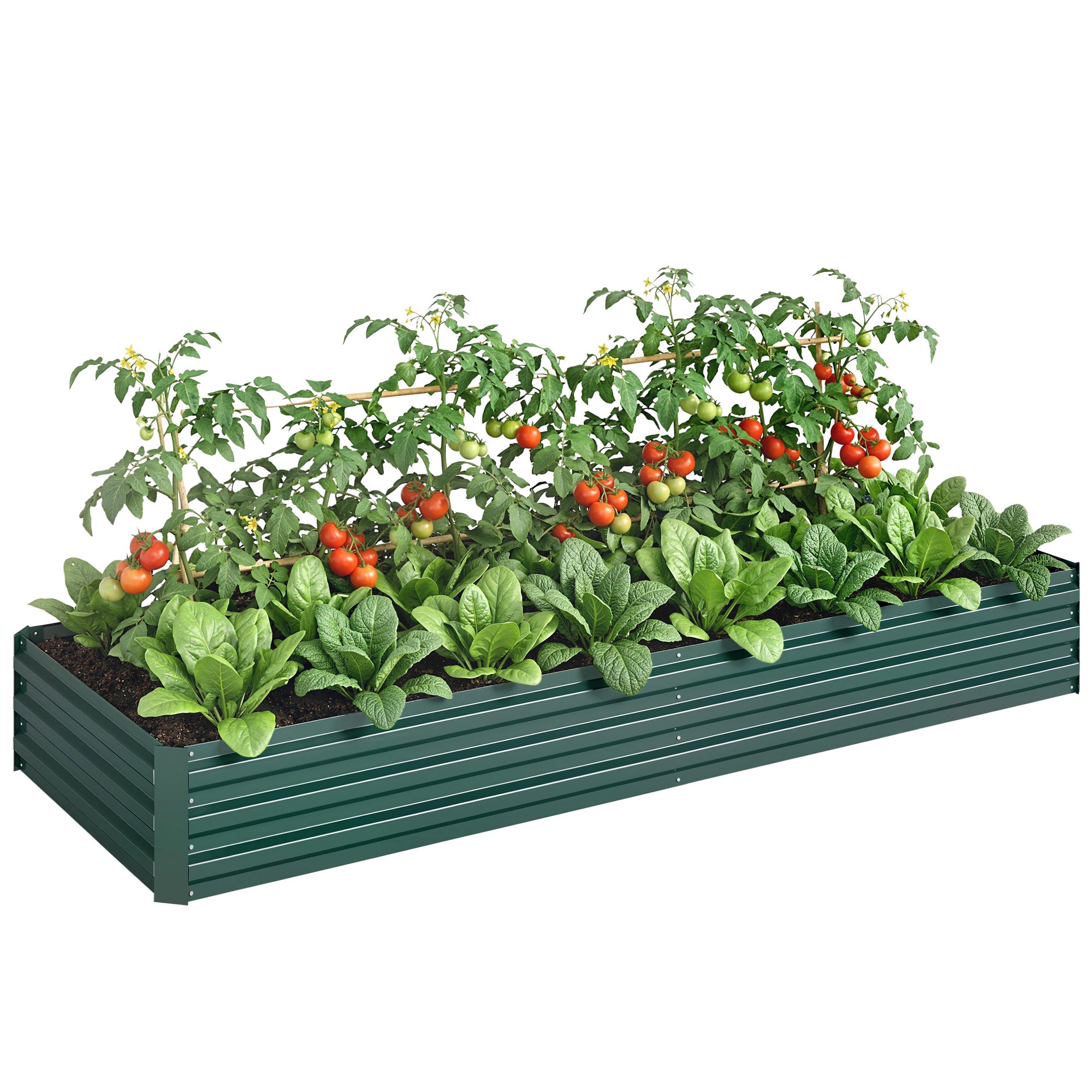 Jardinière surélevée en métal pour extérieur, support pour fleurs et ...