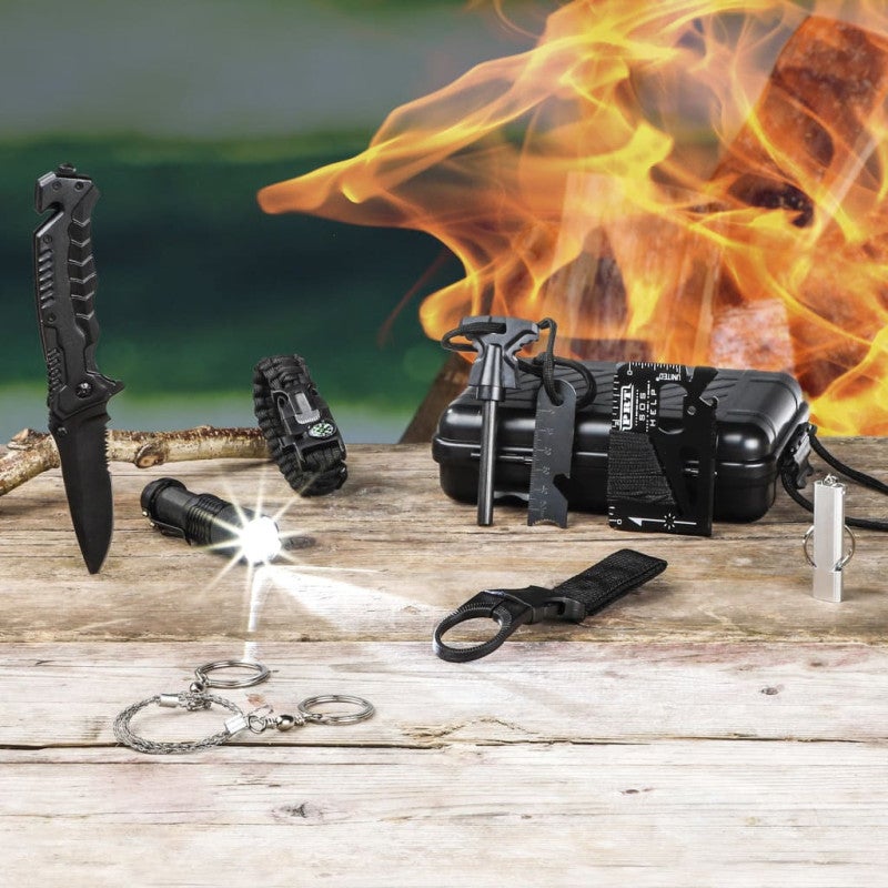 HI Kit de survie avec 10 pcs Noir | Leroy Merlin