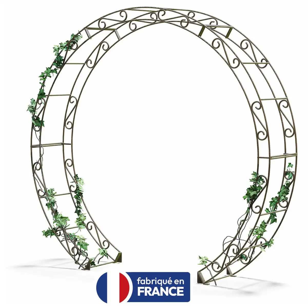 Arche ronde porte de lune - Double arceaux D.230 x P.45cm | Leroy Merlin