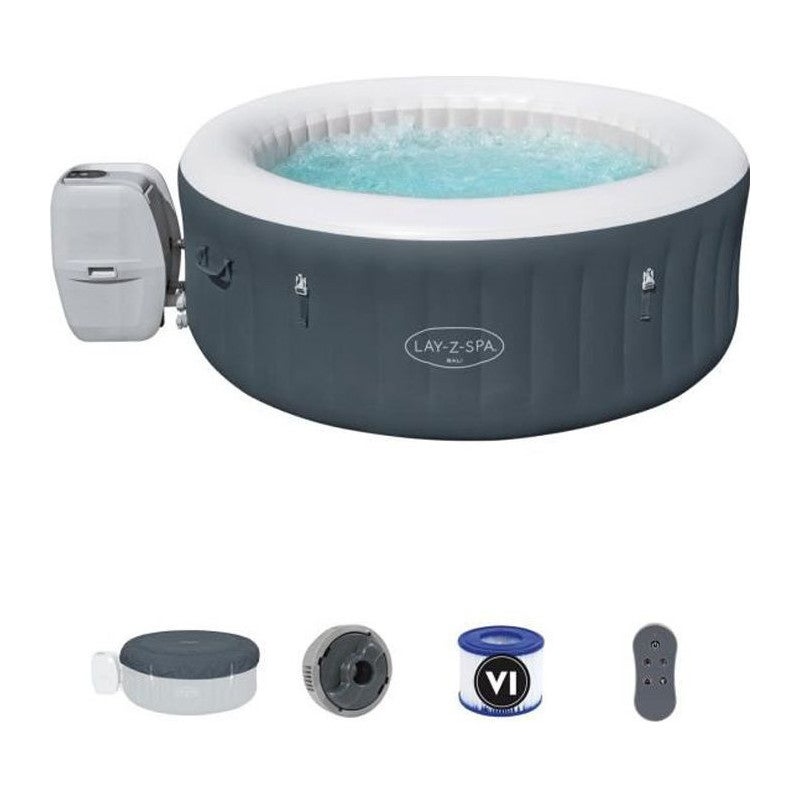 BESTWAY Spa gonflable - Lay-Z-Spa Bali - 2 / 4 places - Ronde ...