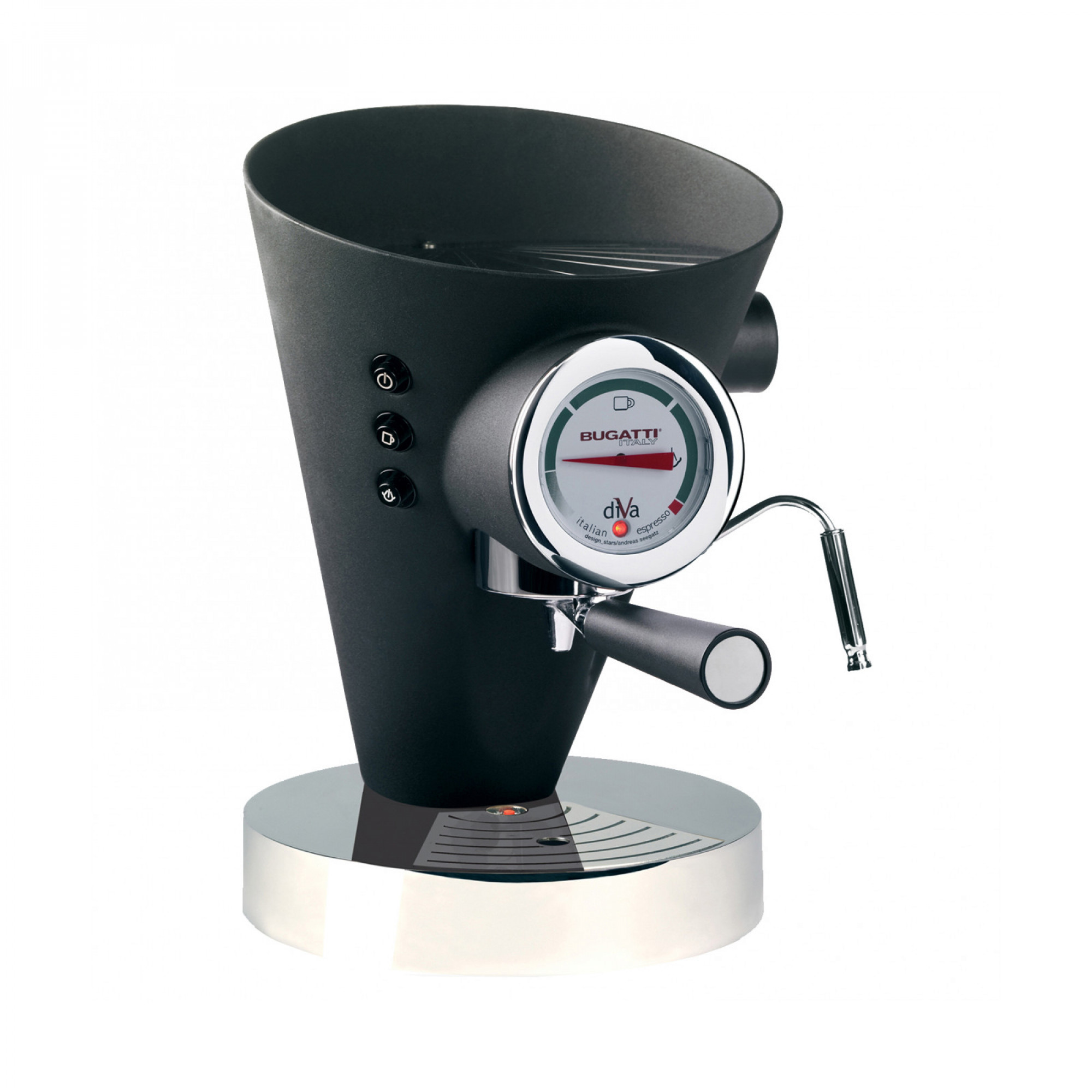 Cafetera espresso Diva en color Negro Bugatti | Leroy Merlin