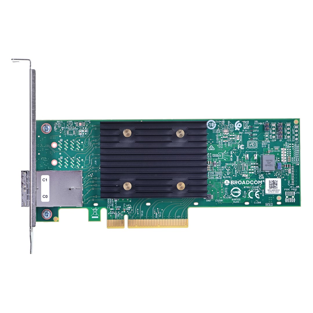 Cartes/adaptateur d'interface Broadcom HBA 9500-8e SAS interne | Leroy ...