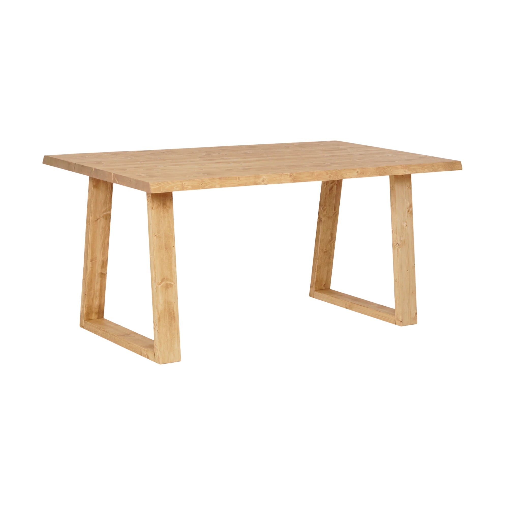Aura Mesa de comedor de abeto macizo color roble 140x85 cm | Leroy Merlin
